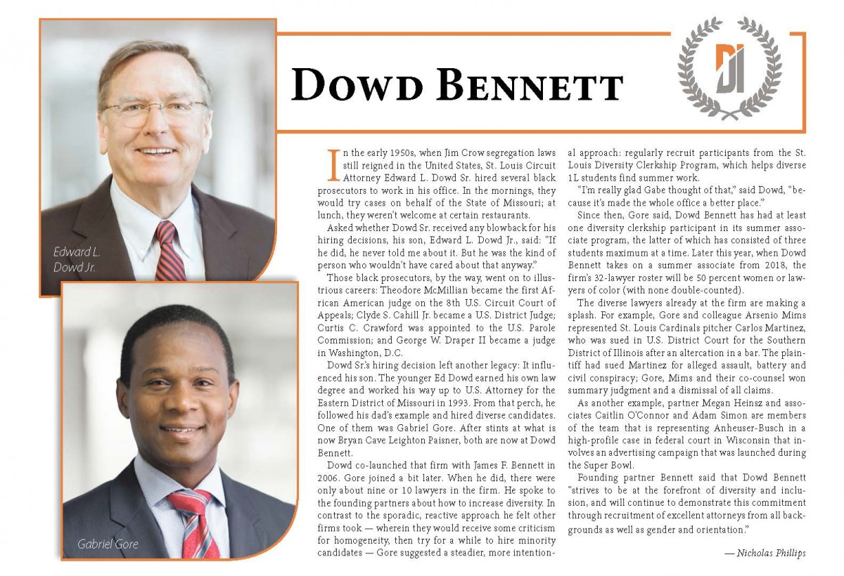 2019.08.13 Dowd Bennett Diversity & Inclusion Awards Insert - Dowd Bennett